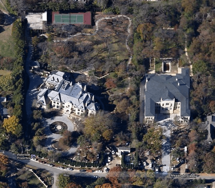 Updated Google Maps Aerial Pics Of Dallas Mega Mansions - Homes of the Rich