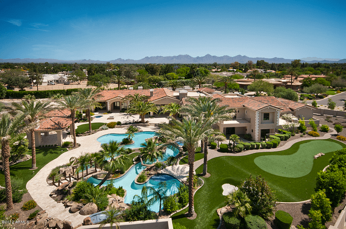 $5.699 Million Paradise Valley, AZ Mansion With Resort Style Backyard ...