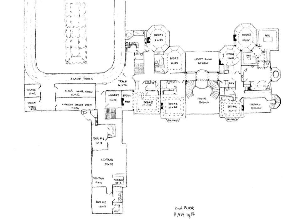 Floor Plans to James' Mega Mansion Design - Homes of the Rich
