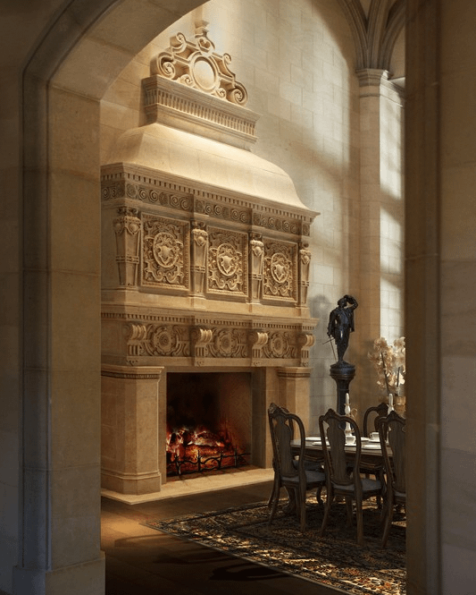 A Look At Some Amazing Fireplaces - Homes of the Rich