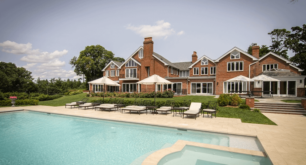 $18 Million Brick Colonial Mansion In Kings Point, NY - Homes of the Rich