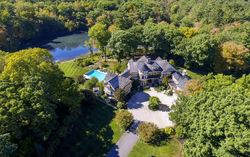 13,000 Square Foot Shingle Mansion In Dedham, MA - Homes of the Rich
