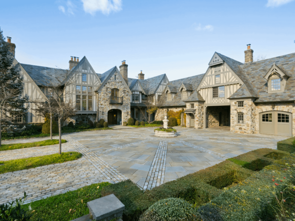 $30 Million English Tudor Stone Mansion In Kings Point, NY - Homes of ...
