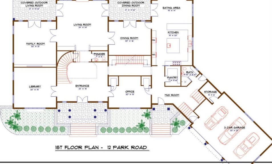 10,000 Square Foot Stone & Shingle Home In Scarsdale, NY (FLOOR PLANS ...