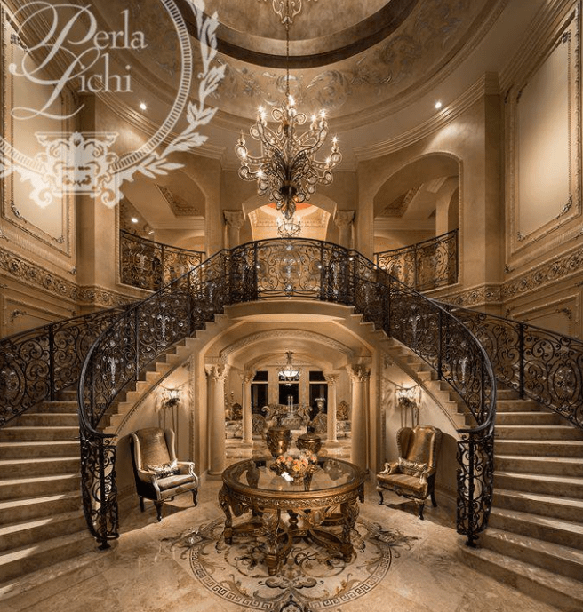 30 Impressive Double Staircases (PHOTOS) - Homes of the Rich