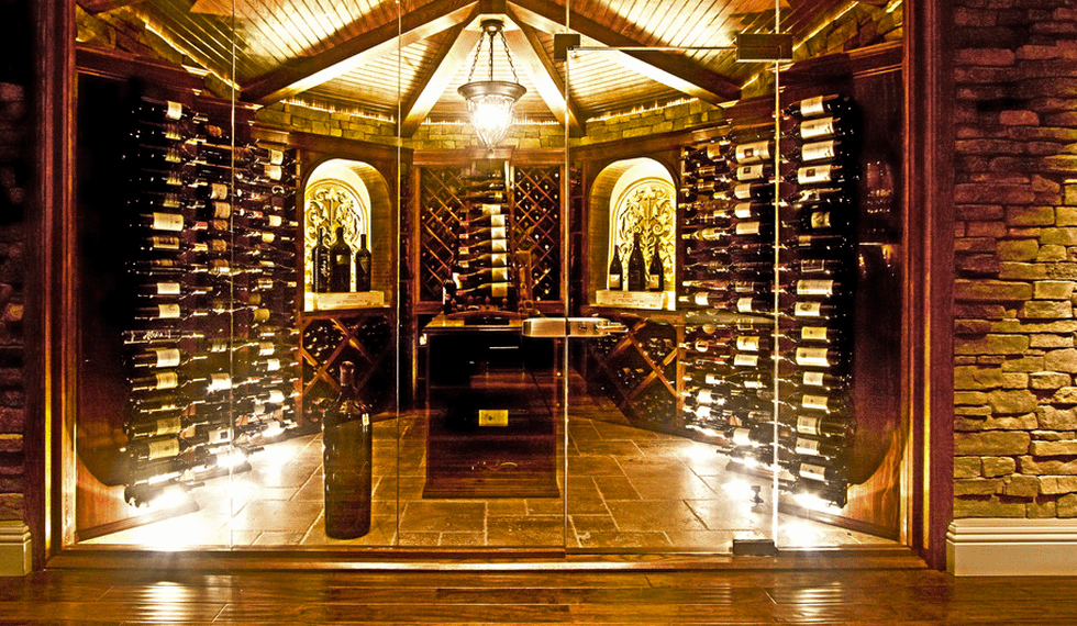 A Look At Some See-Through Wine Rooms - Homes of the Rich