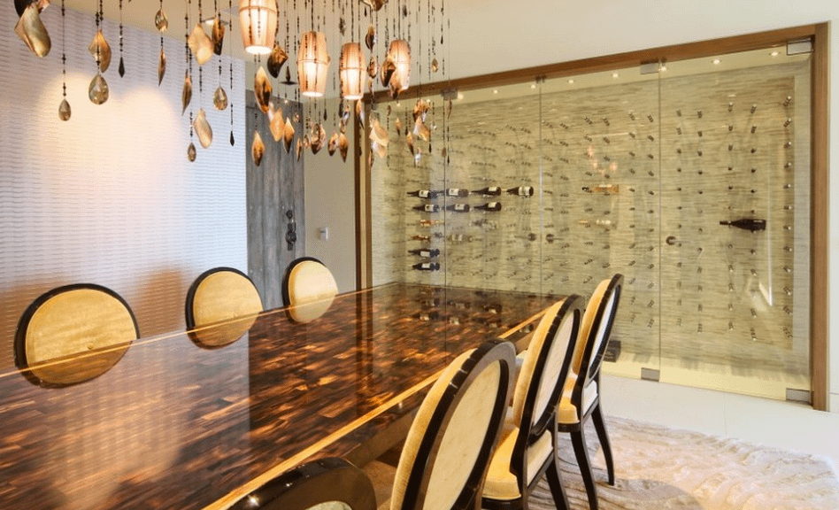 A Look At Some See-Through Wine Rooms - Homes of the Rich