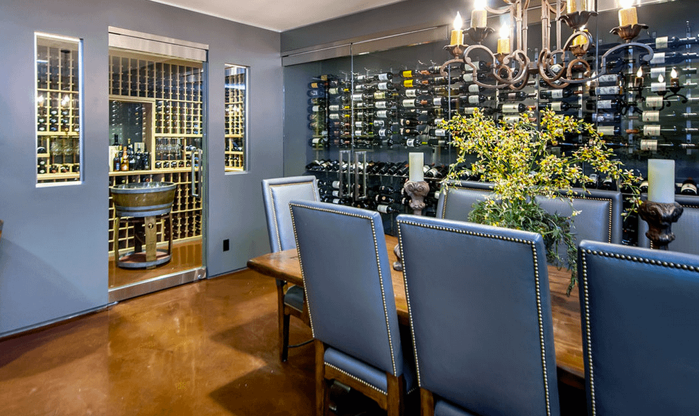 A Look At Some See-Through Wine Rooms - Homes of the Rich
