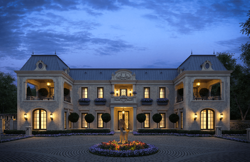 Mansion Renderings From CG Rendering - Homes of the Rich