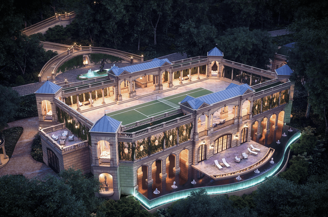 Mansion Renderings From CG Rendering - Homes of the Rich
