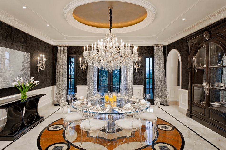 A Look At Some Dining Rooms With Circular Tables - Homes of the Rich