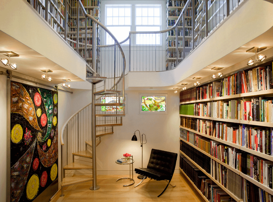2-Story Libraries - Homes of the Rich
