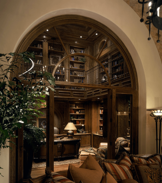 2-Story Libraries - Homes of the Rich