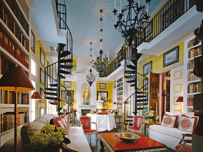 2-Story Libraries - Homes of the Rich