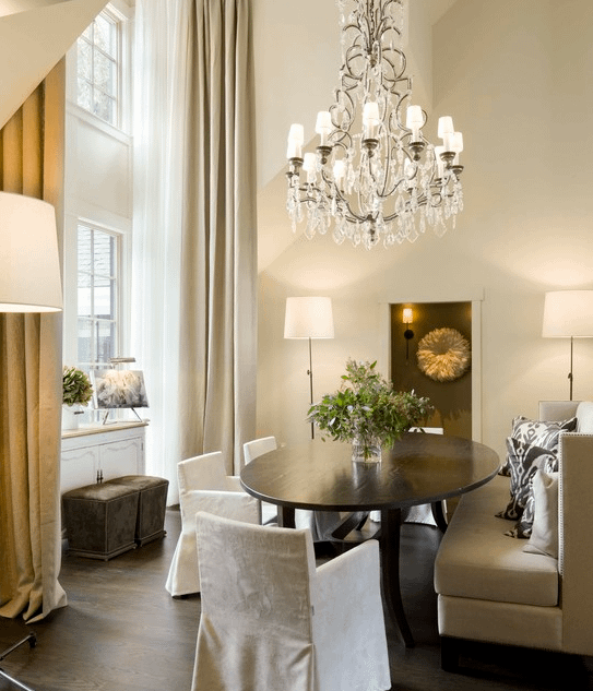 16 Beautiful 2-Story Dining Rooms - Homes of the Rich