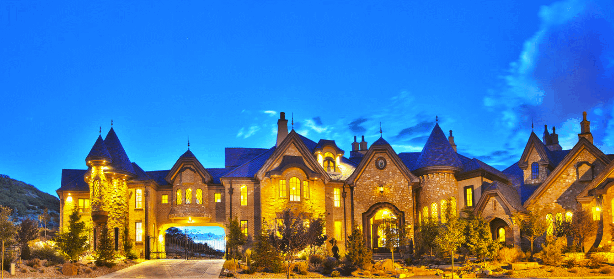 The Draper Castle - A 23,000 Square Foot Brick & Stone Mansion In ...