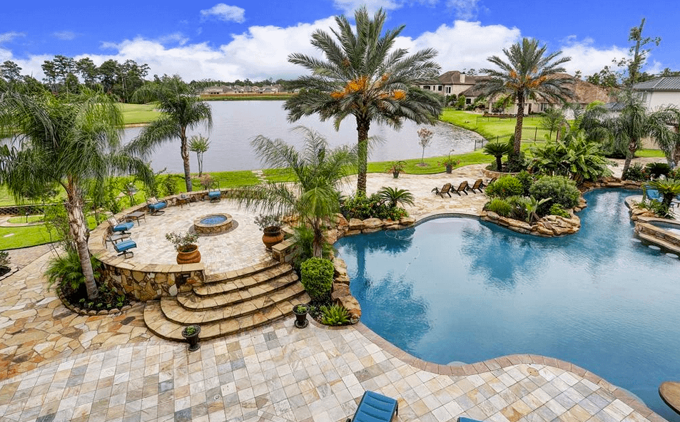 13,000 Square Foot Waterfront Mediterranean Mansion In Spring, TX ...