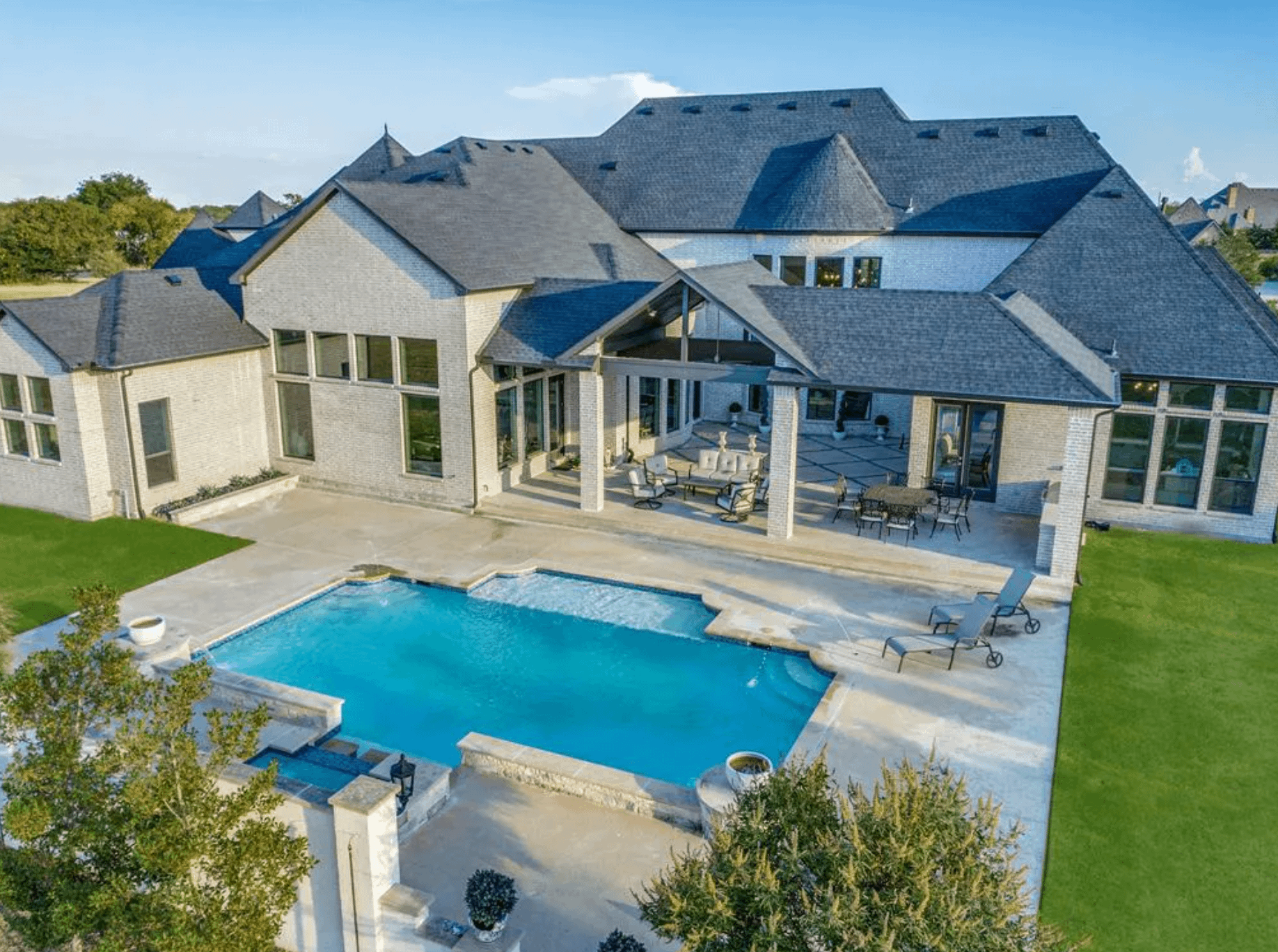 Brick & Stone Home On 2 Acres In Lucas, Texas (PHOTOS)