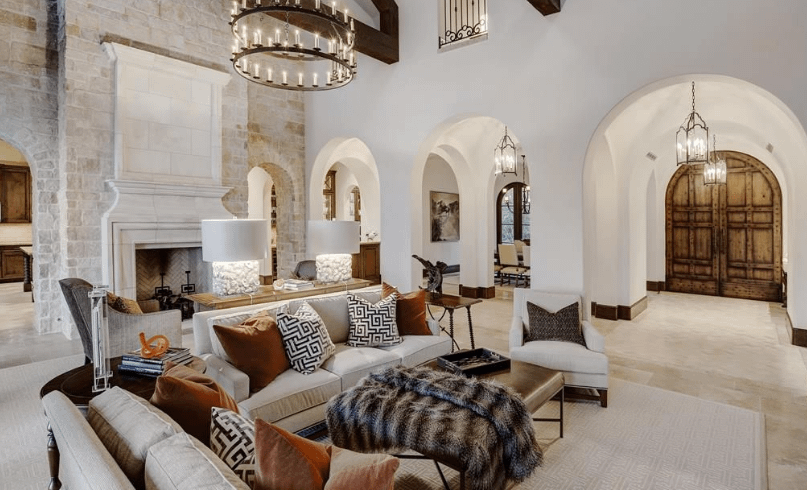 Spanish Colonial Style Lakefront Home In Montgomery, Texas - Homes of ...