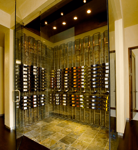 A Look At Some See-Through Wine Rooms - Homes of the Rich