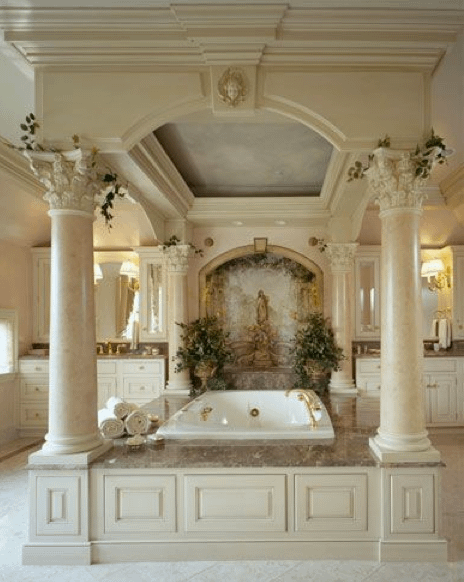 A Look At Some Columned Tubs - Homes of the Rich
