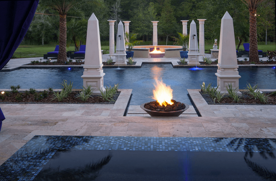 Awesome Egyptian Themed Swimming Pool - Homes of the Rich