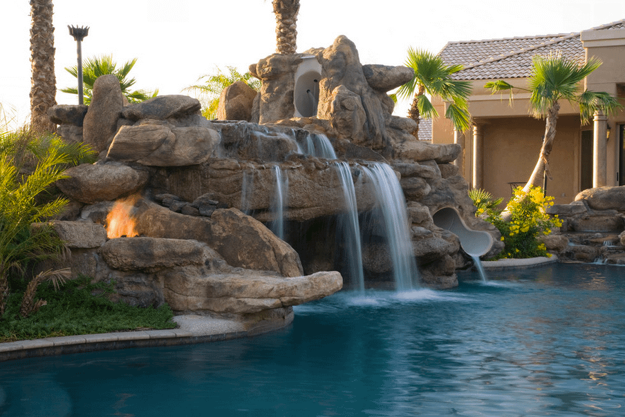 20 Awesome Swimming Pools With Water Slides - Homes of the Rich