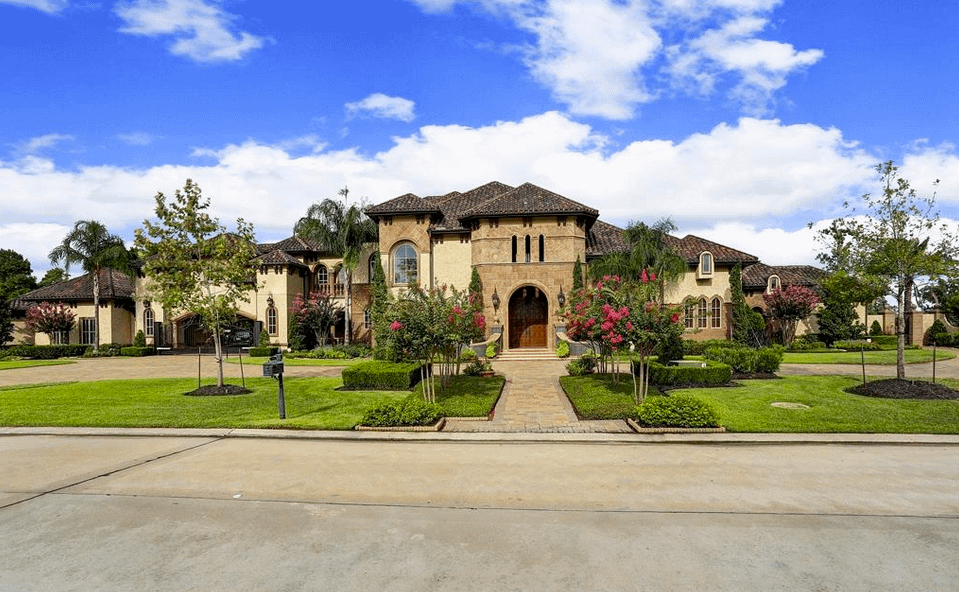 13,000 Square Foot Waterfront Mediterranean Mansion In Spring, TX ...