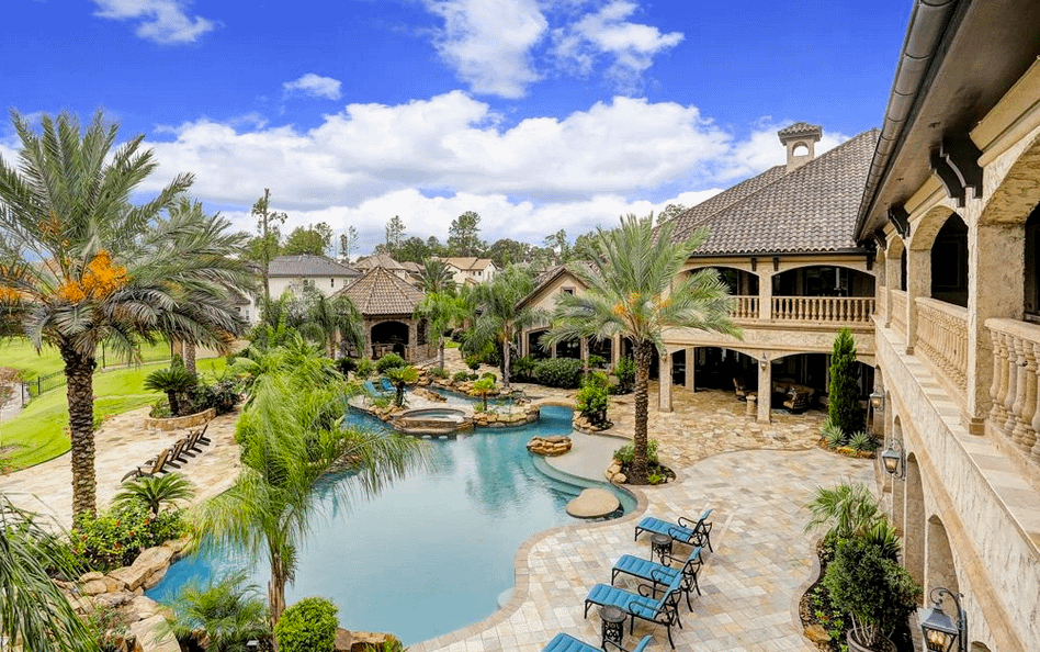13,000 Square Foot Waterfront Mediterranean Mansion In Spring, TX ...
