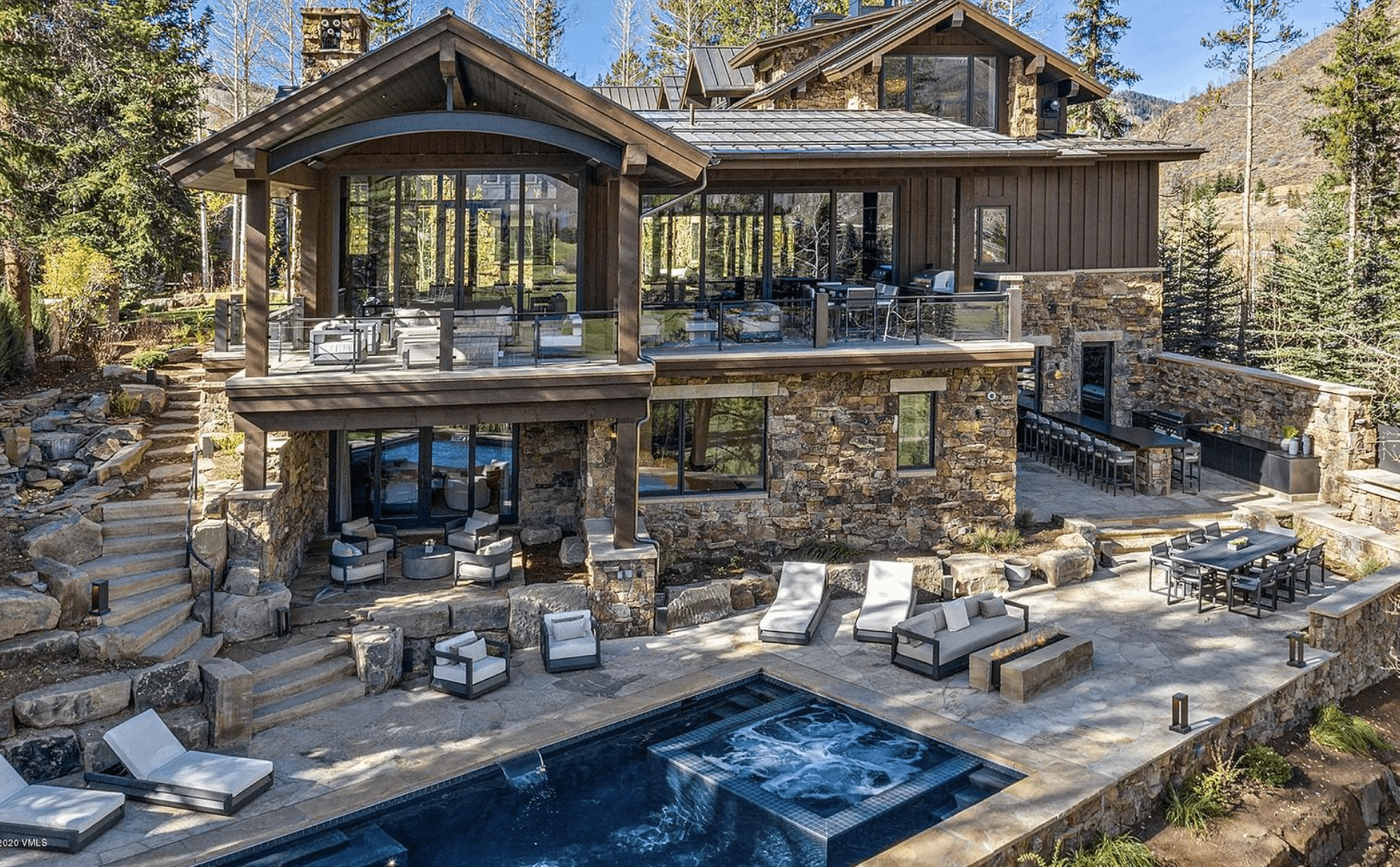$32 Million Wood & Stone Home In Vail, Colorado - Homes of the Rich