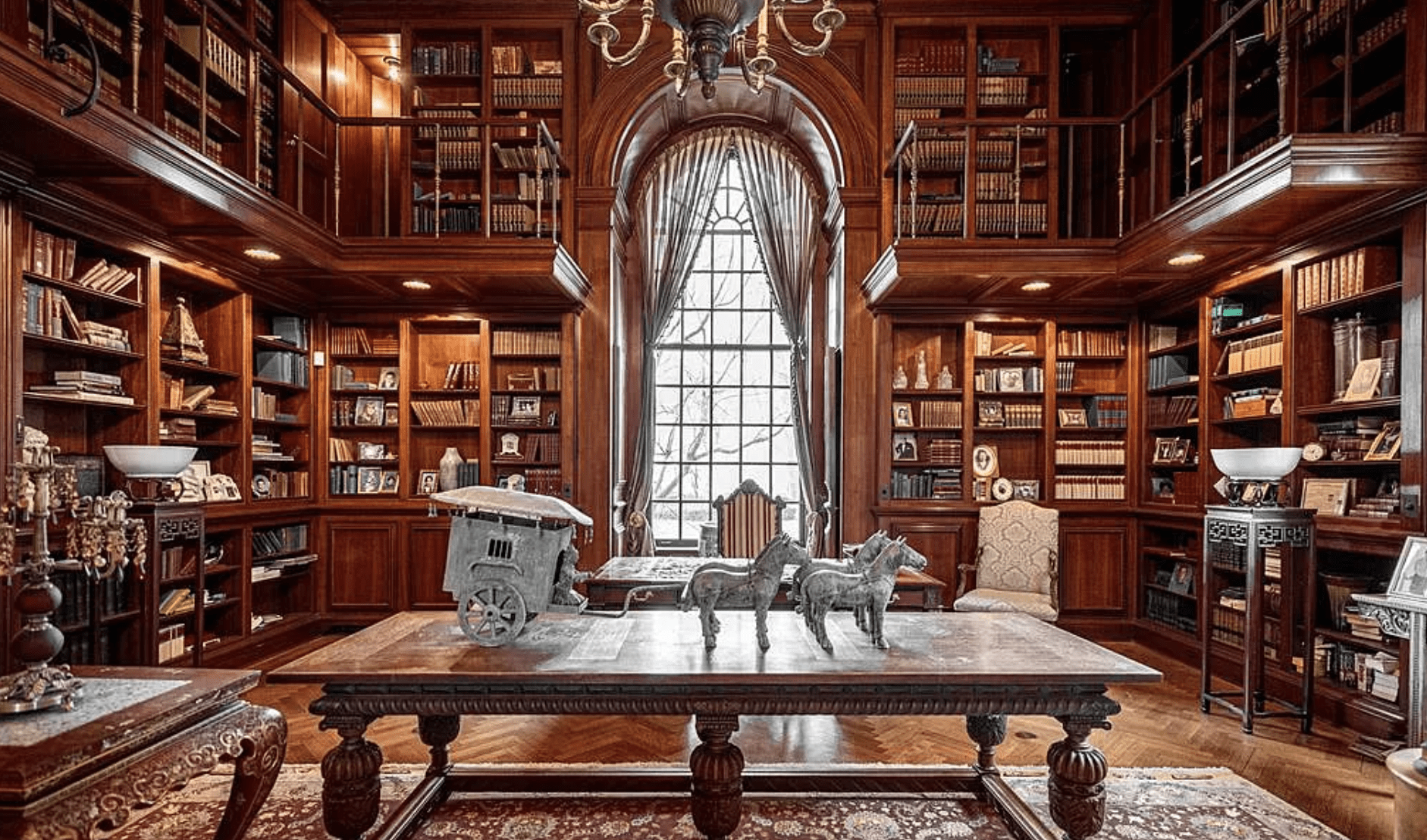 Historic Waterfront Home With Amazing 2-Story Library (PHOTOS)