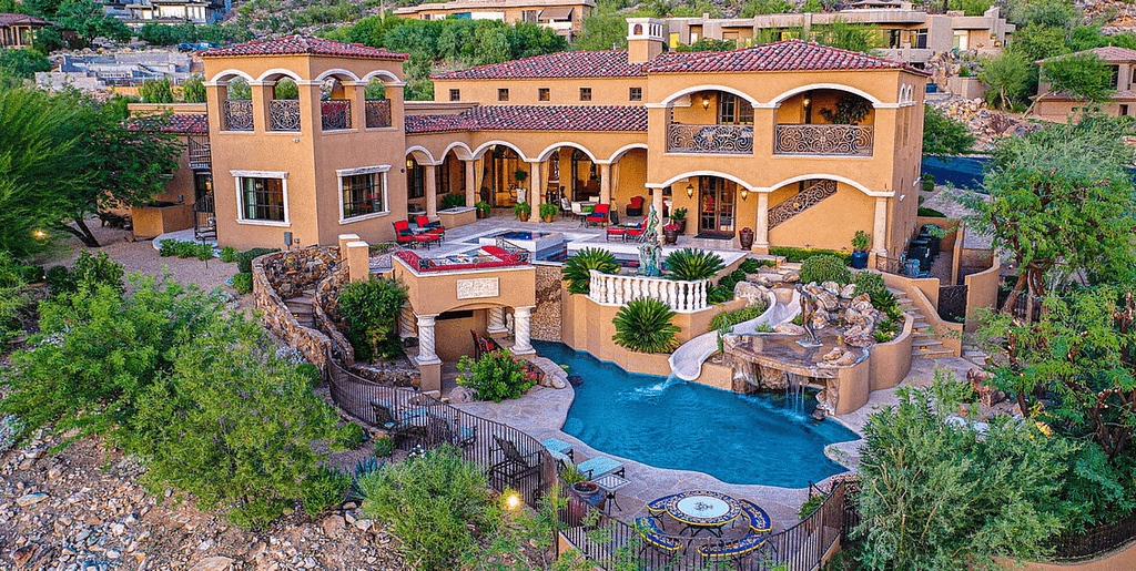 Tuscan Style Home In Scottsdale, Arizona With 2 Pools (PHOTOS) - Homes ...