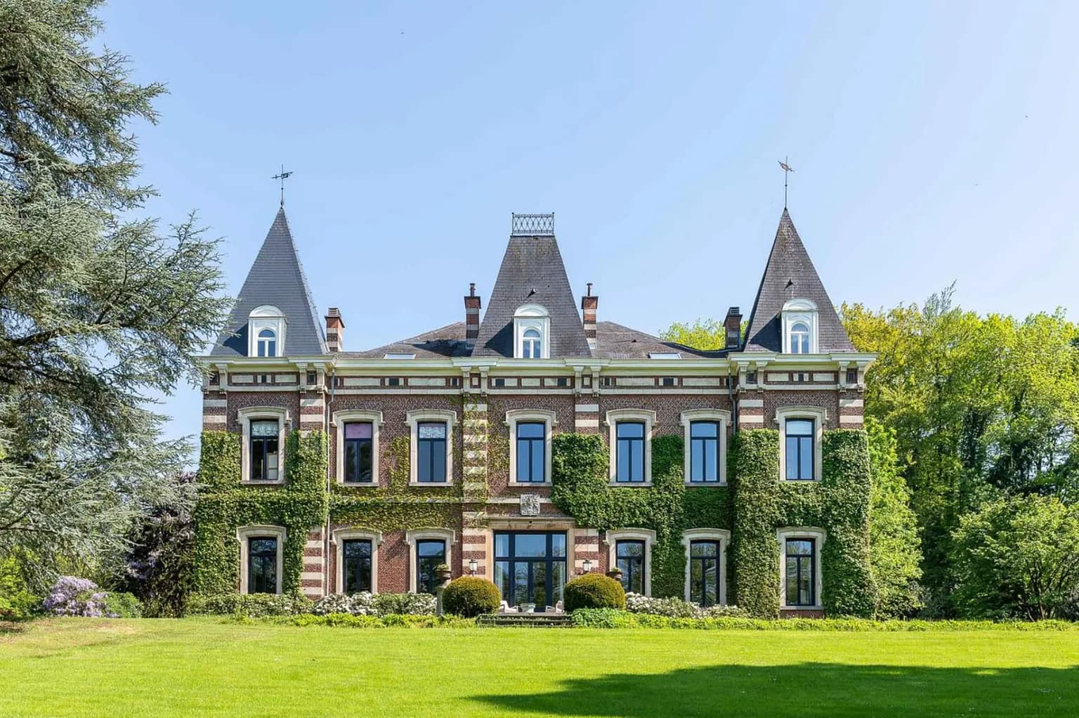 Historic 13,000 Square Foot Brick Home In Belgium - Homes of the Rich