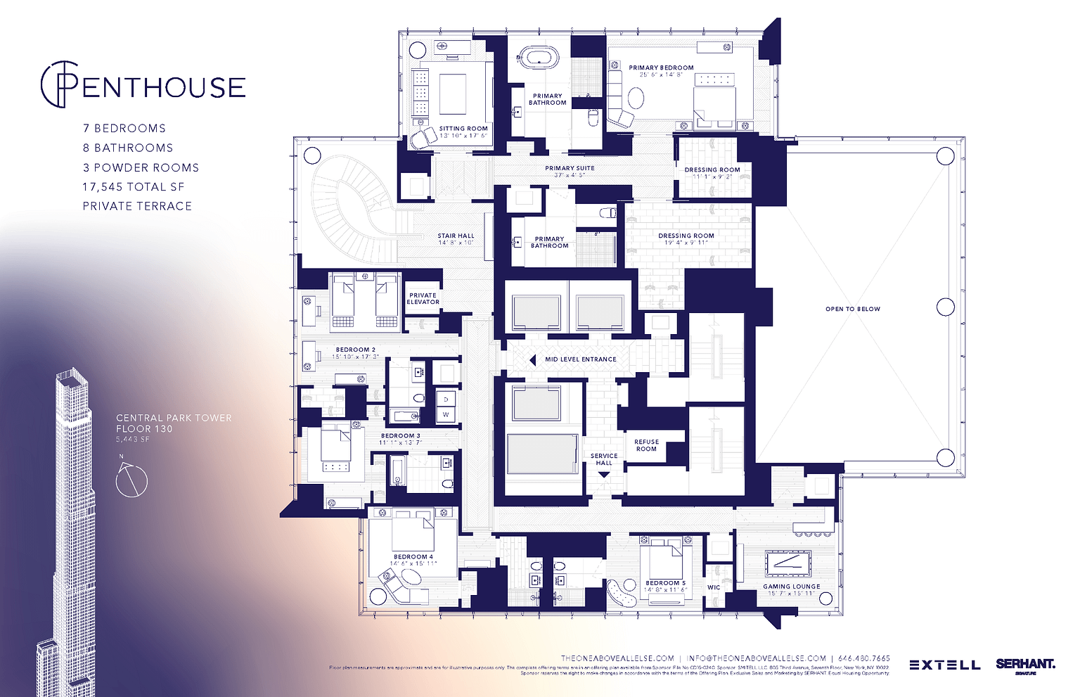 $250 Million NYC Penthouse (PHOTOS + FLOOR PLANS)