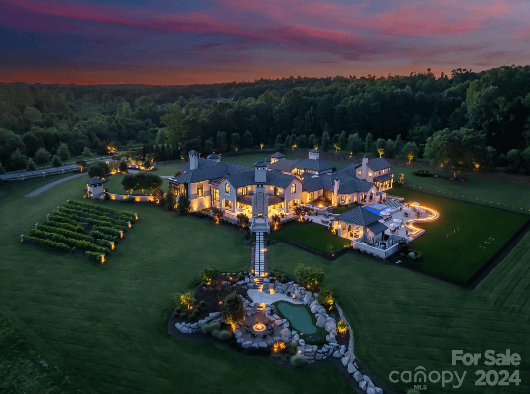 Stunning North Carolina Home On 13 Acres With Its Own Vineyard