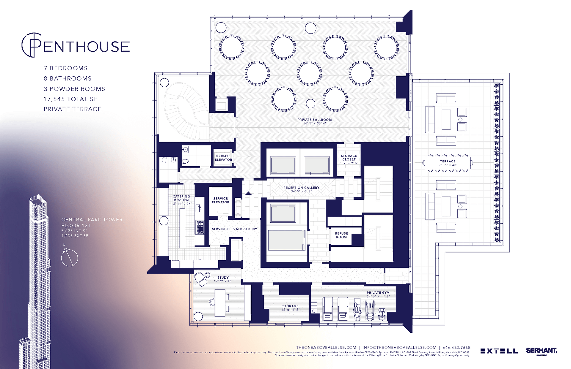 $250 Million NYC Penthouse (PHOTOS + FLOOR PLANS)