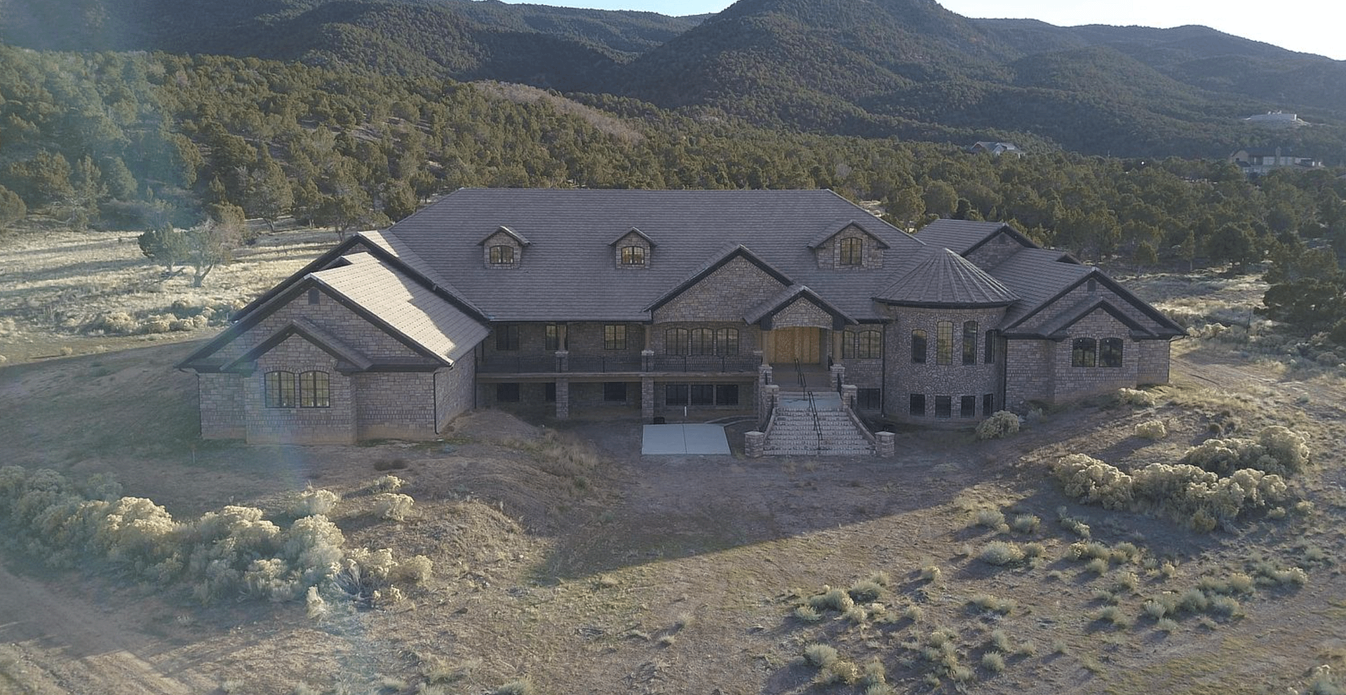 Unfinished 37,000 Square Foot Home In Parowan, Utah - Homes of the Rich