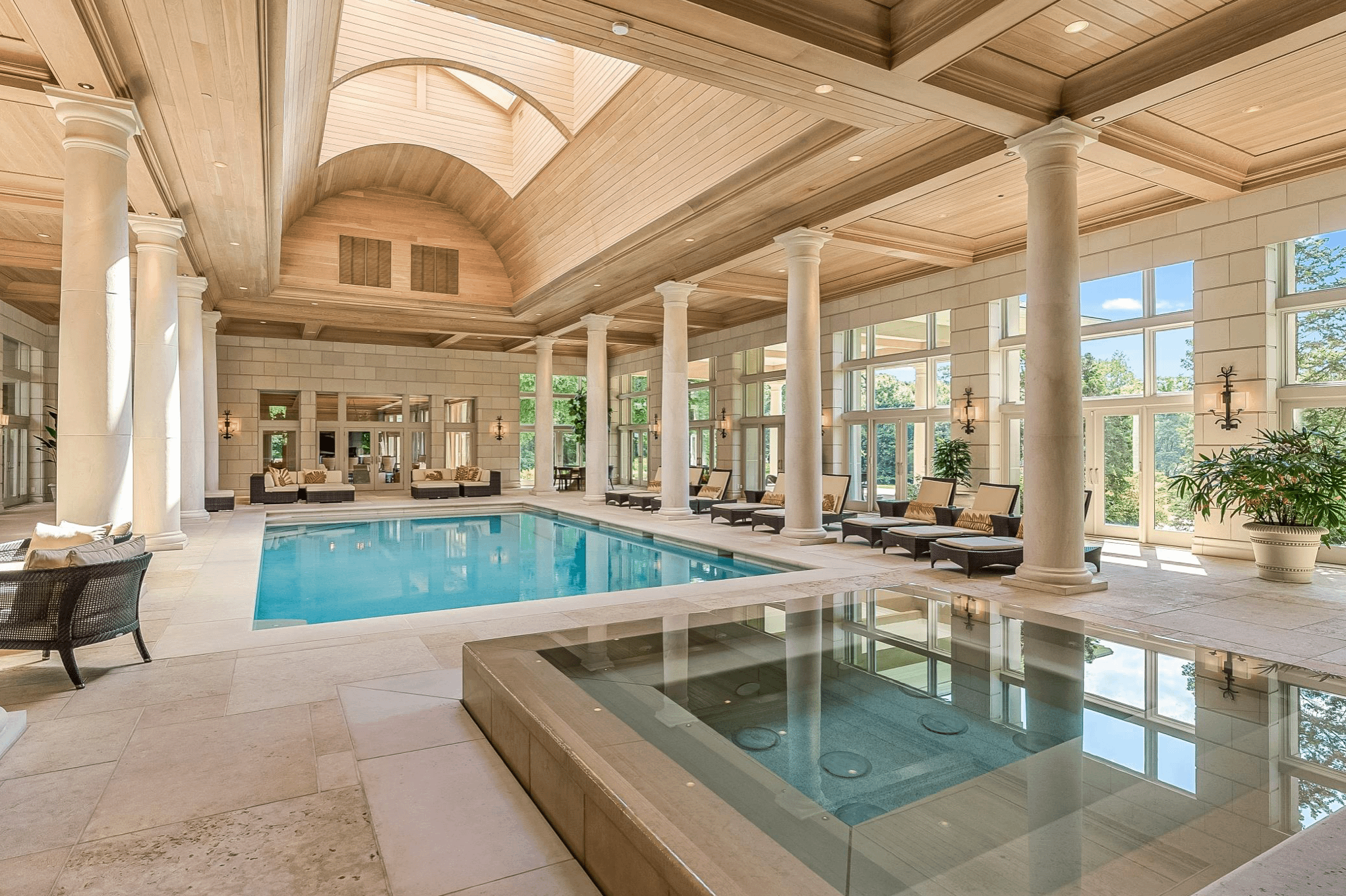 NJ Home With Grand Indoor Pool Lists For $17 Million (PHOTOS)