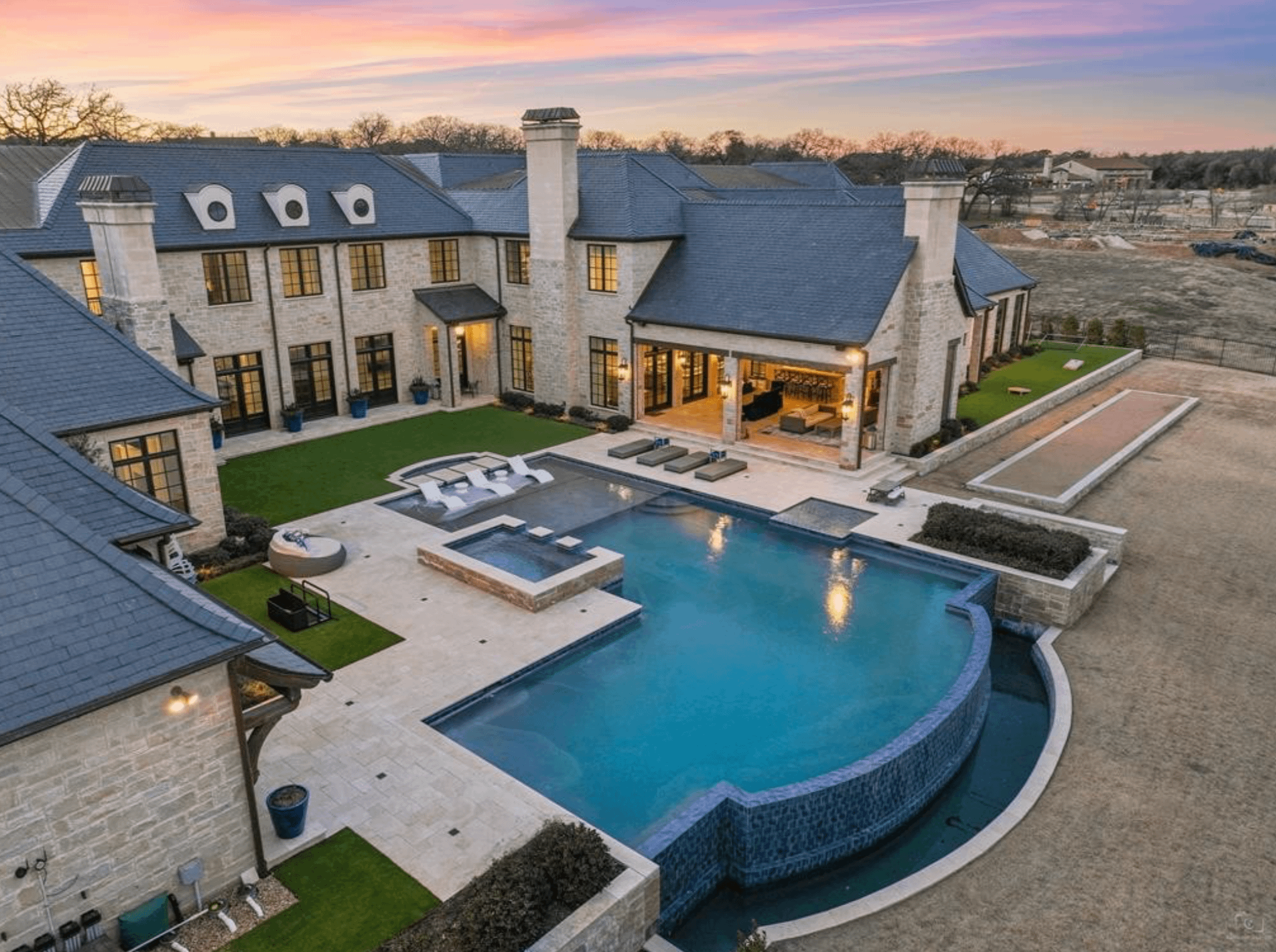 $15 Million Stone & Brick Home In Westlake, Texas (PHOTOS)