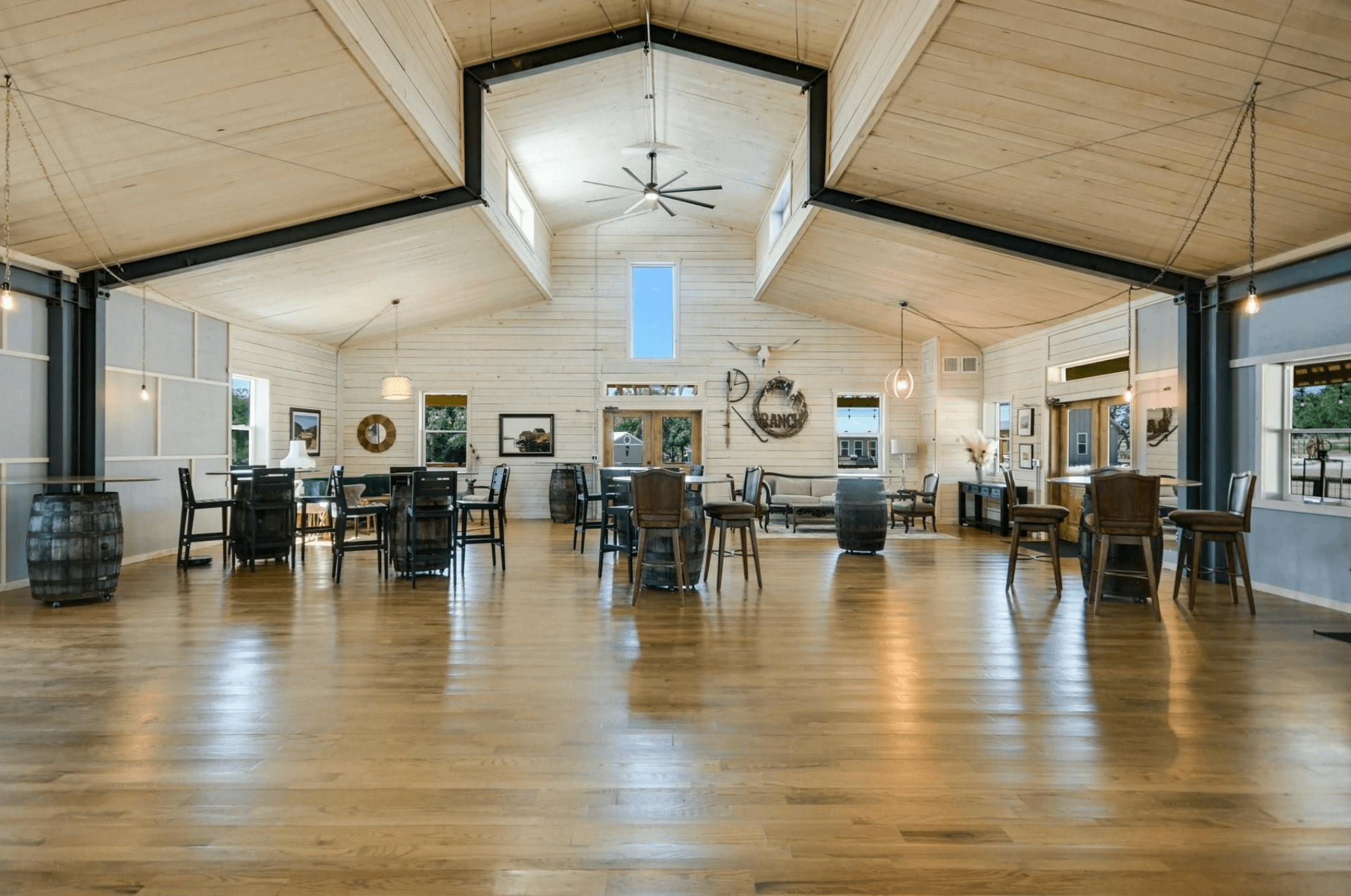 Texas Ranch With Log Home, Event Center & 9 Cottages