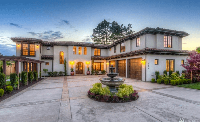$4.5 Million Newly Built Mediterranean Style Home In Clyde Hill, WA ...