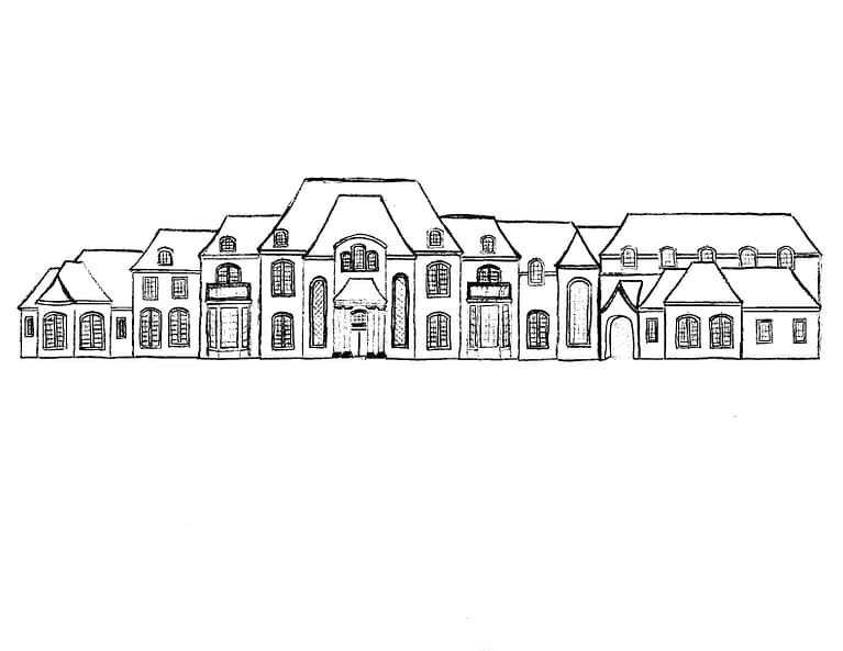 Two More Mansion Drawings done by a Homes of the Rich reader - Homes of ...