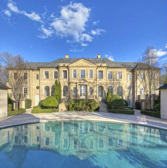 Stately European Inspired Harrison Designed Brick Mansion In Atlanta ...