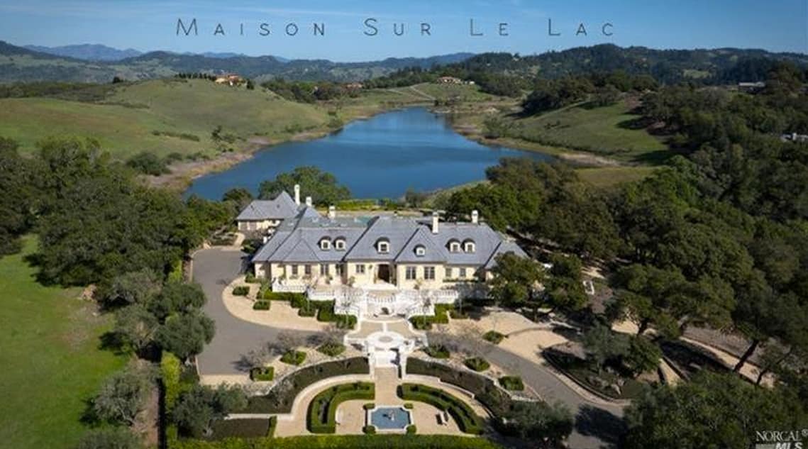 Maison Sur Le Lac - A Lakefront French Country Mansion In Santa Rosa ...
