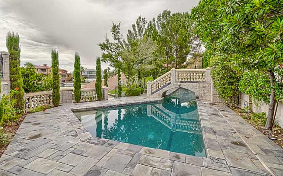 $4.6 Million Castle-Like Lakefront Stone Mansion In Las Vegas, NV ...