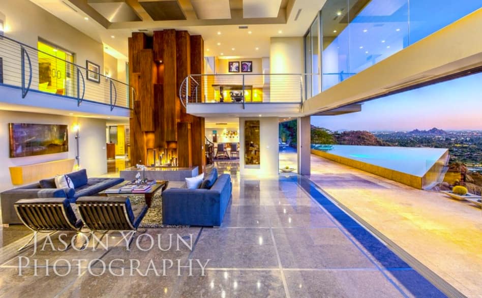 Incredible Contemporary Hilltop Mansion In Phoenix, AZ - Homes of the Rich