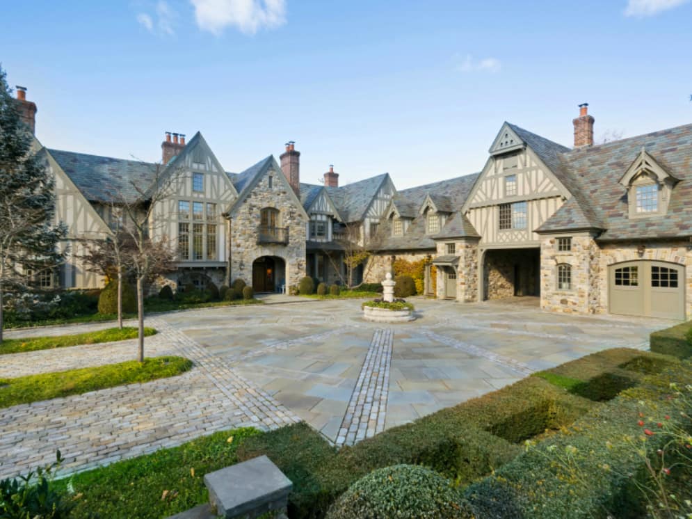$30 Million English Tudor Stone Mansion In Kings Point, NY - Homes of ...