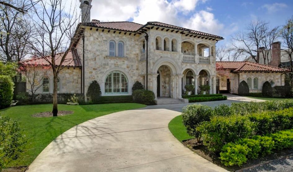 $2.895 Million Mediterranean Stone Home In Dallas, TX - Homes of the Rich