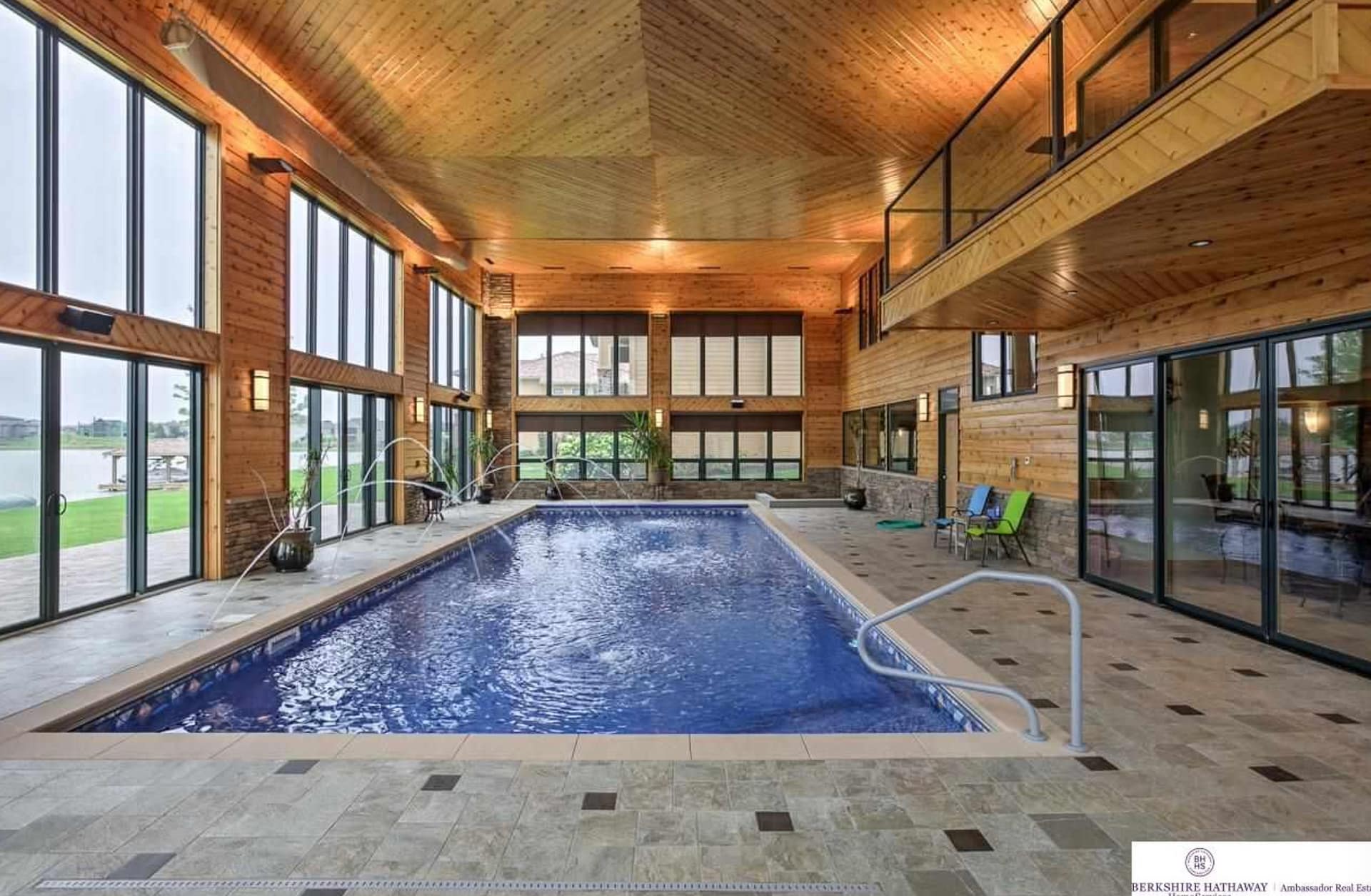 Lakefront Home With Indoor Pool & 24-Car Garage (PHOTOS)