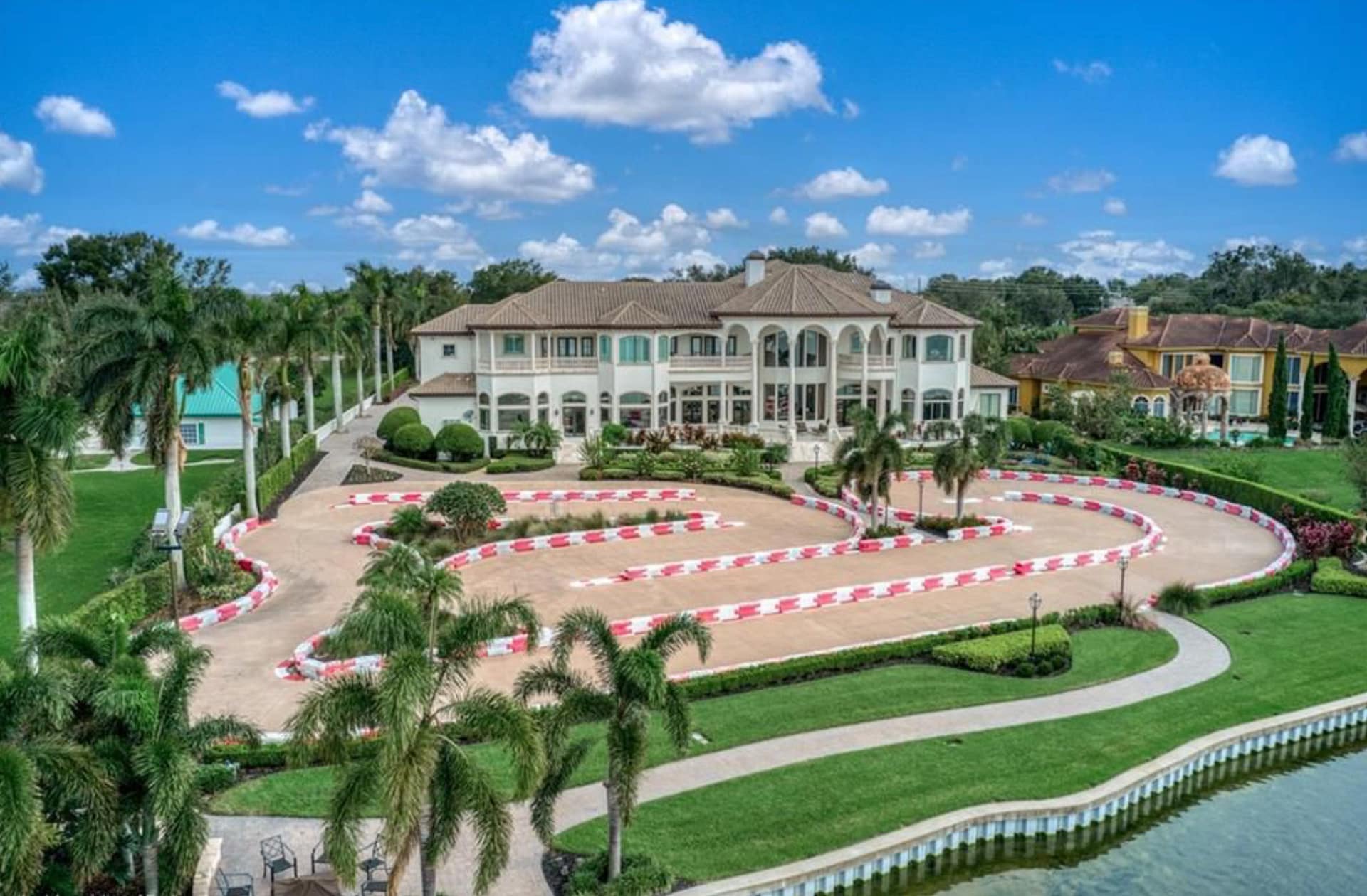 Lakefront Home With Backyard Go-Kart Track (PHOTOS)